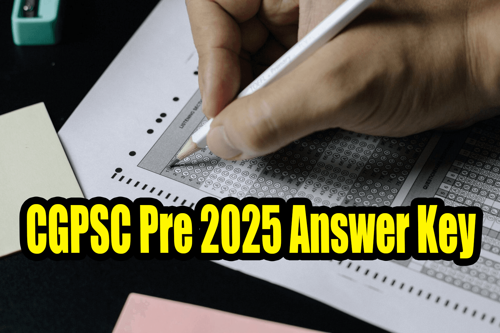 CGPSC Pre 2025 परीक्षा उत्तर कुंजी और विश्लेषण